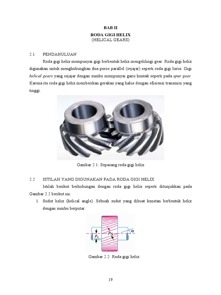 Roda Gigi Miring DLL | PDF
