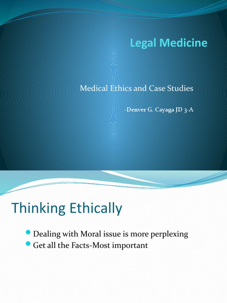 Medical Ethics and Case Studies Part1 | PDF | Medical Ethics | Hiv/Aids