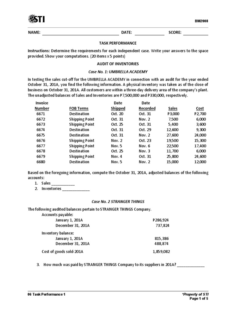 06 Task Performance 1 | PDF | Investing | Securities (Finance)