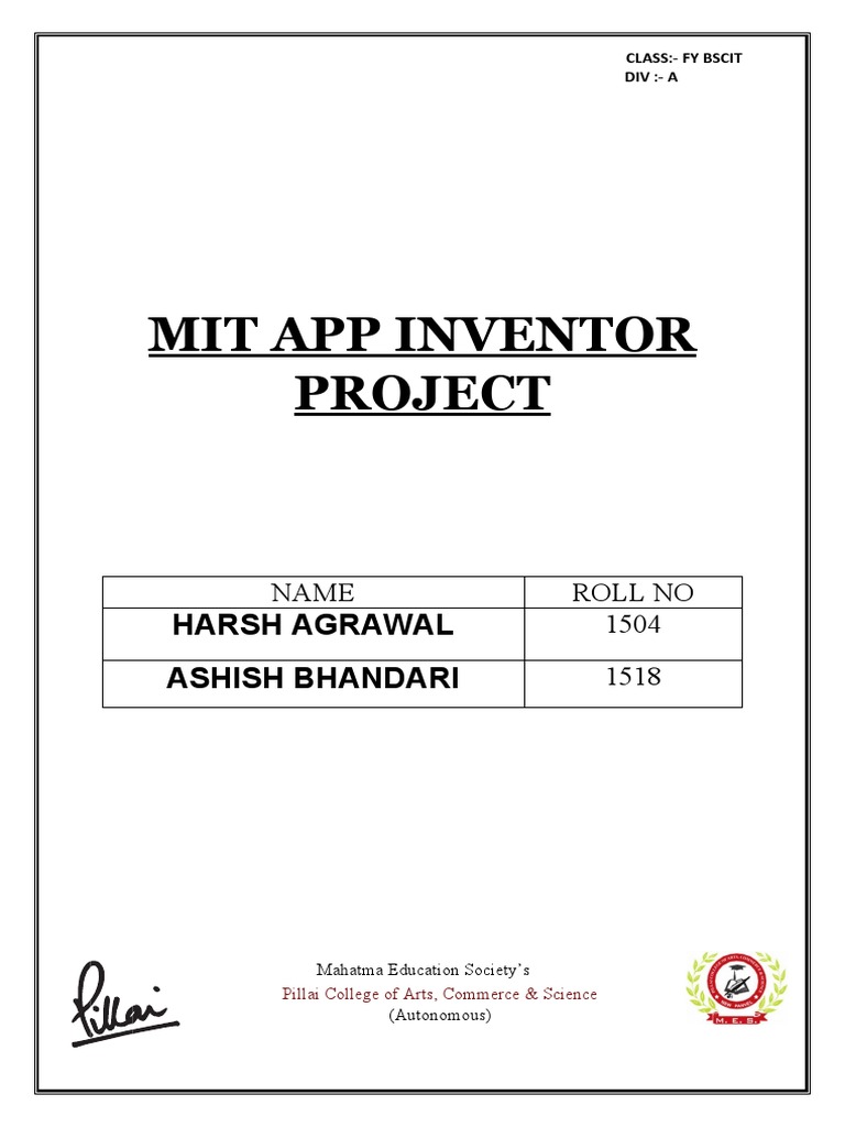 Mit App Inventor Project | PDF | Educational Stages