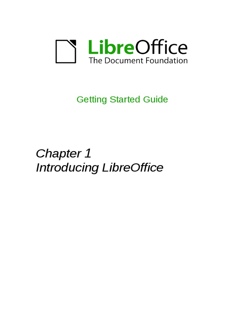 Introducing Libreoffice: Getting Started Guide | PDF | Icon (Computing ...