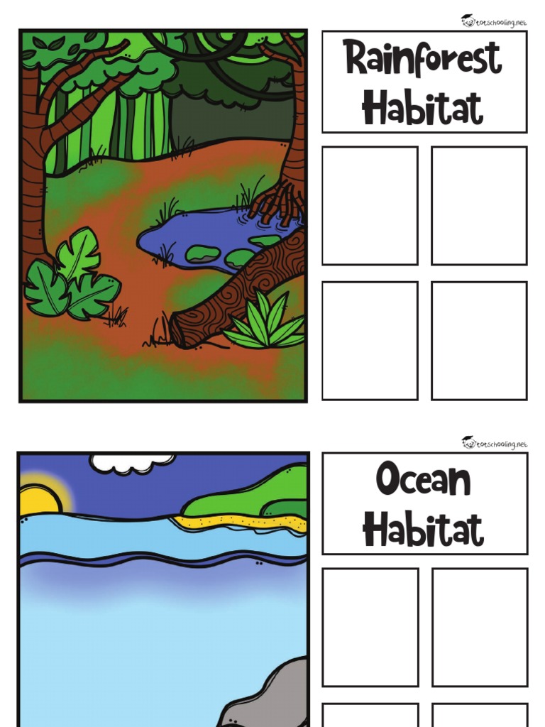 Free - Animal Habitats Sorting Mats2 | PDF