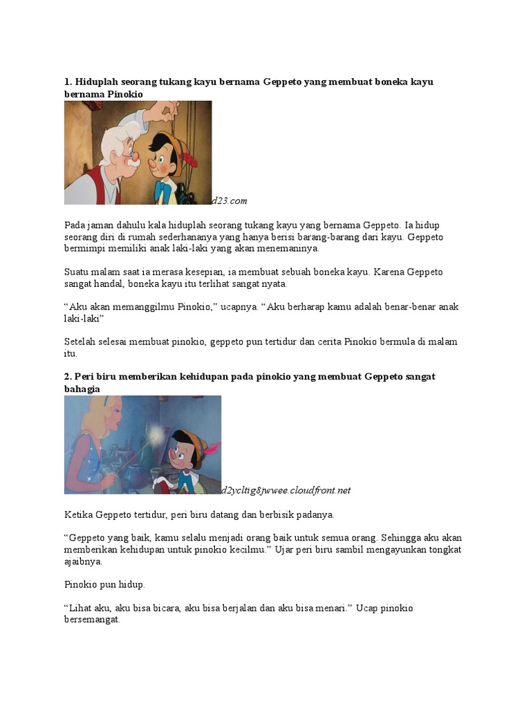 Dongeng Pinokio | PDF