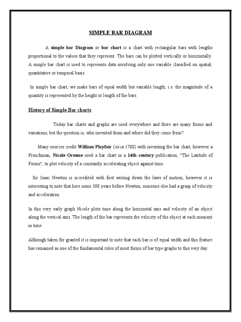 Simple Bar Chart Project | Download Free PDF | Chart | Data