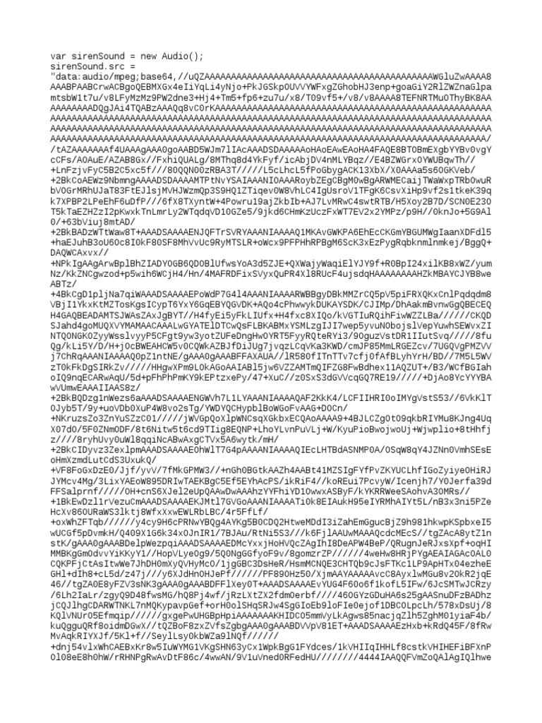 Base64 Siren Sound Audio File | PDF