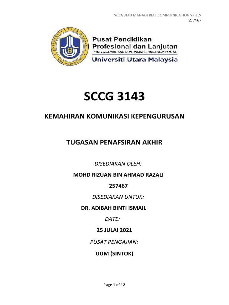Assesment Uum | PDF
