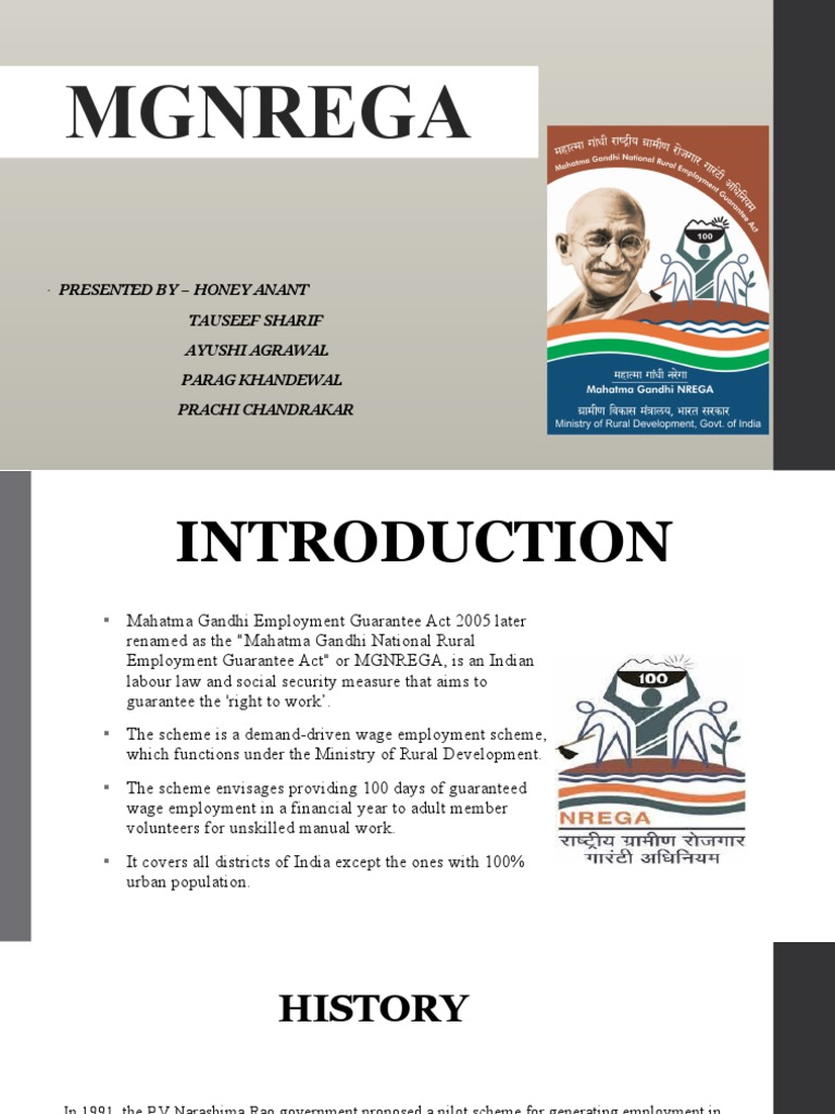 Mnrega | PDF | Economies | Government