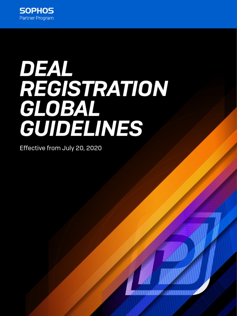 Sophos Partner Program Deal Reg Guidelines Pdf Request For Proposal
