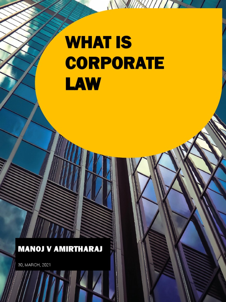 Article What Is Corporate Law | PDF | Partnership | Corporate Law