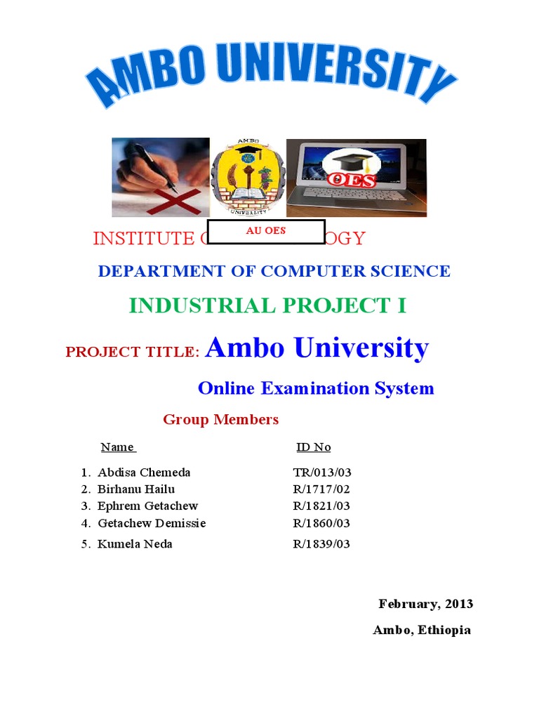Analysis and Design of an Online Examination System for Ambo University ...