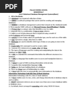 DBMS LESSON ALL Fill in The Blanks | PDF | Databases | Relational Database