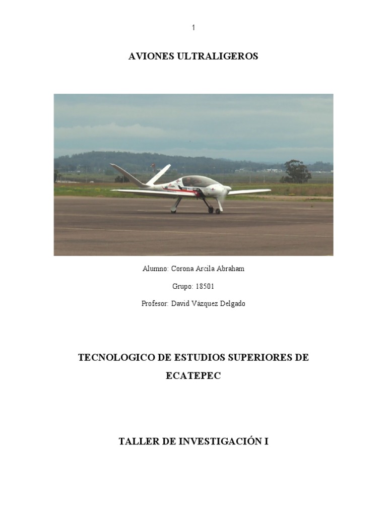 Tipos y características de ultraligeros | PDF | Avión | Rotor del ...