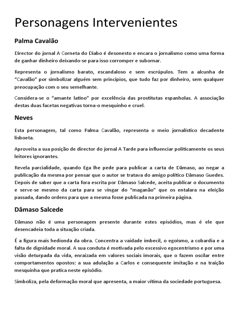 Personagens e Crítica no Jornalismo | PDF | Jornalismo