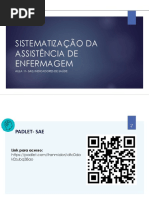 Sistematização Da Assistência de Enfermagem - Sae | PDF | Enfermagem ...