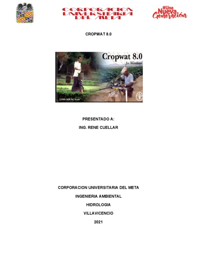 Guía de Instalación y Uso de CROPWAT 8.0 | PDF | Agricultura ...