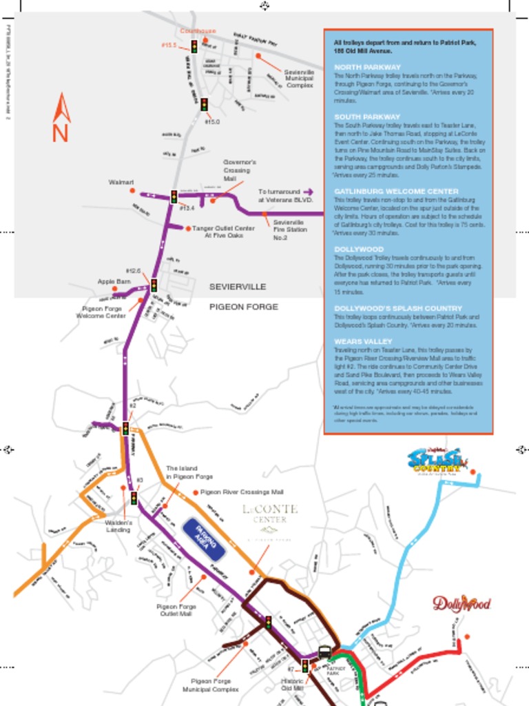 Printable Street Map Of Pigeon Forge Tn Printable Maps