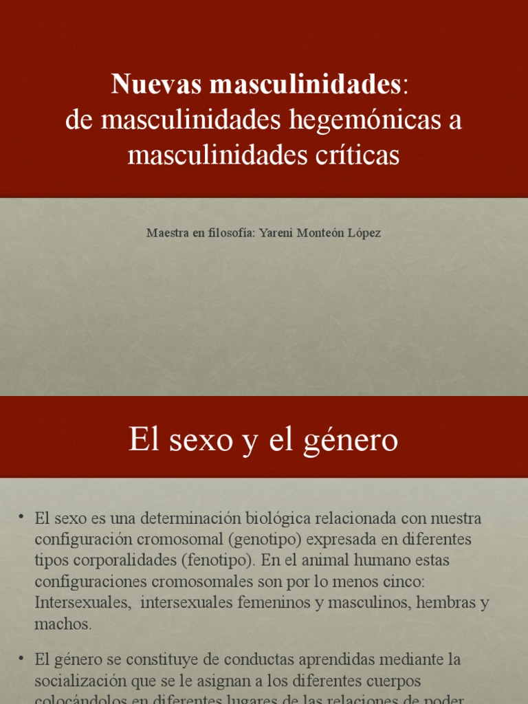Masculinidades | PDF | Masculinidad | Hombre