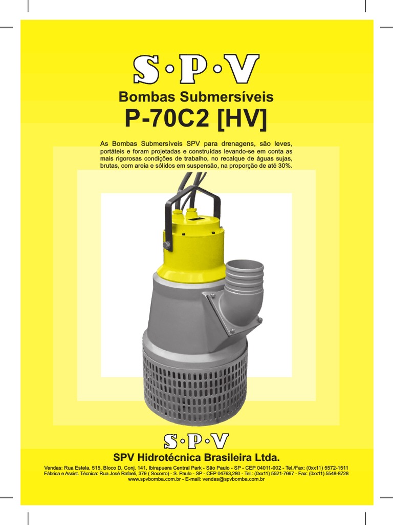 Bomba SPV2 | PDF | Materiais