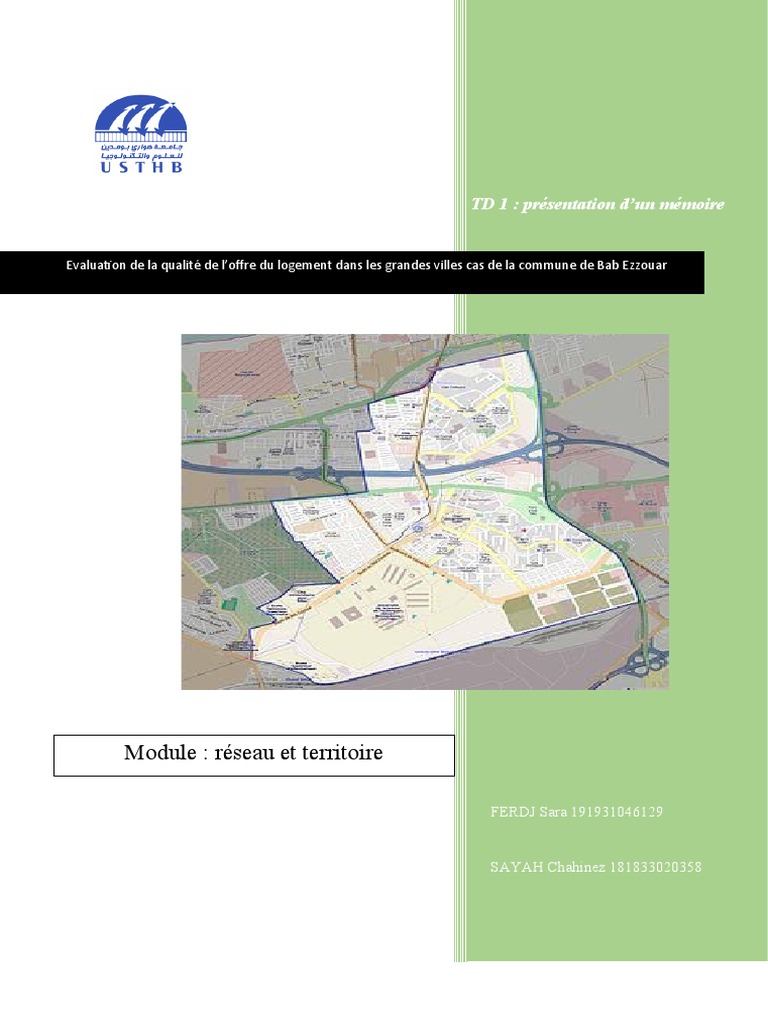 Qualité du logement à Bab Ezzouar | PDF | Logement | Humain