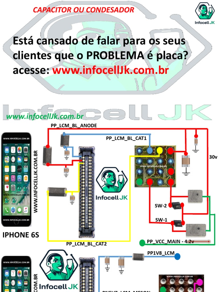 Circuito Backlight e Imagem IPHONE 6S | PDF | Engenharia Elétrica