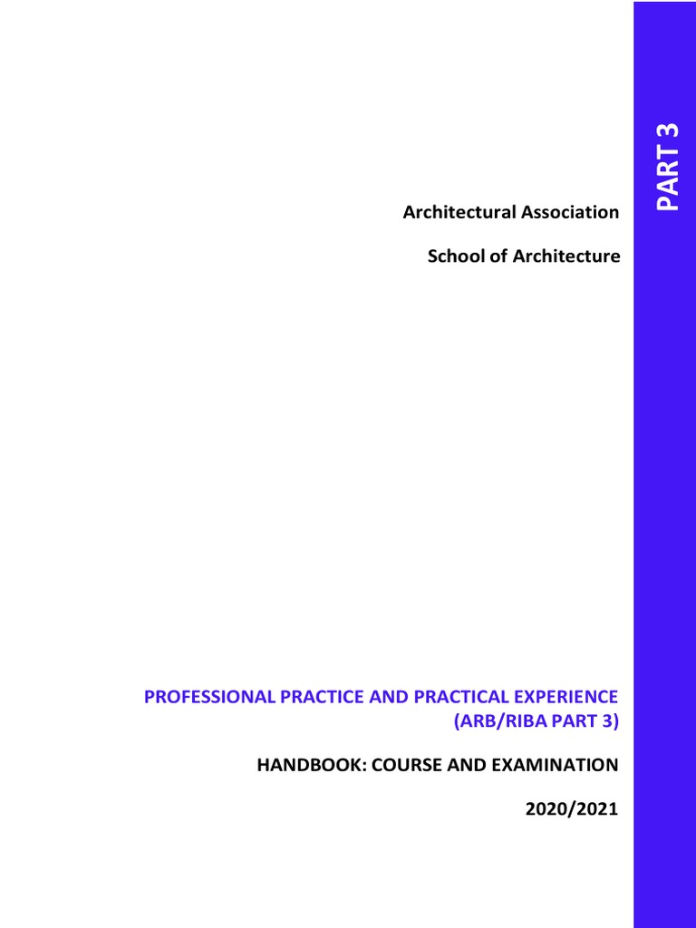 Aa Part 3 Handbook - 20 - 21 | PDF | Test (Assessment) | Architect