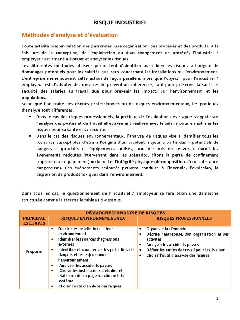 Cours RISque INs N3 | PDF | Risque | Prophylaxie