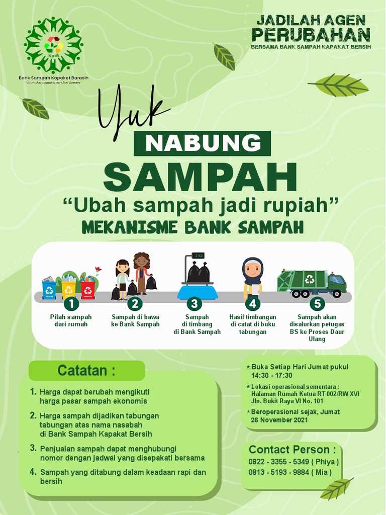 Pamflet Bank Sampah Kapakat Barasih | PDF