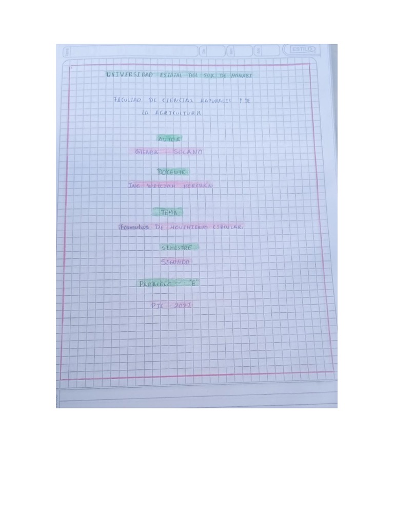 Formulario de MCU | PDF