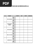 F-bel-A15.1-004 Planilla de Control Aseo - Baños | PDF