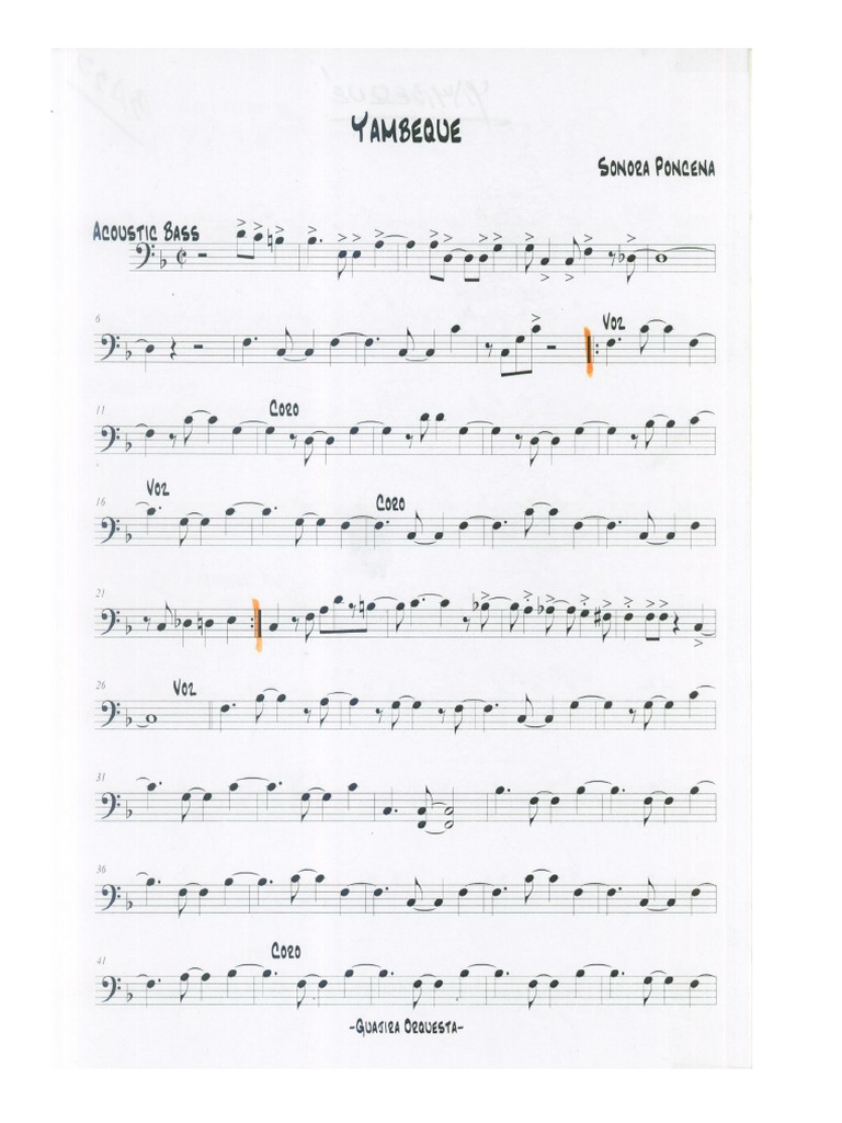 Yambeque Sonora Poncena | PDF