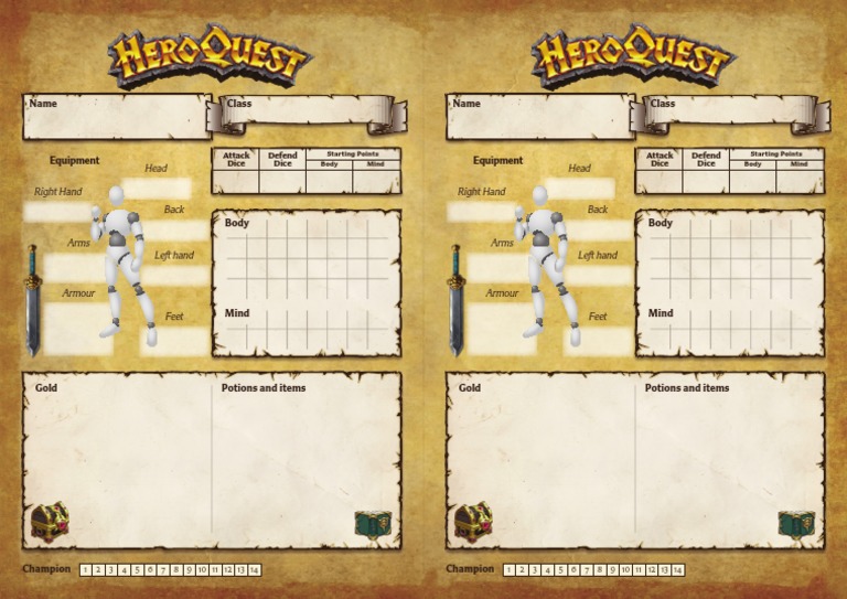 Character Sheet Hero-Only v1 | PDF