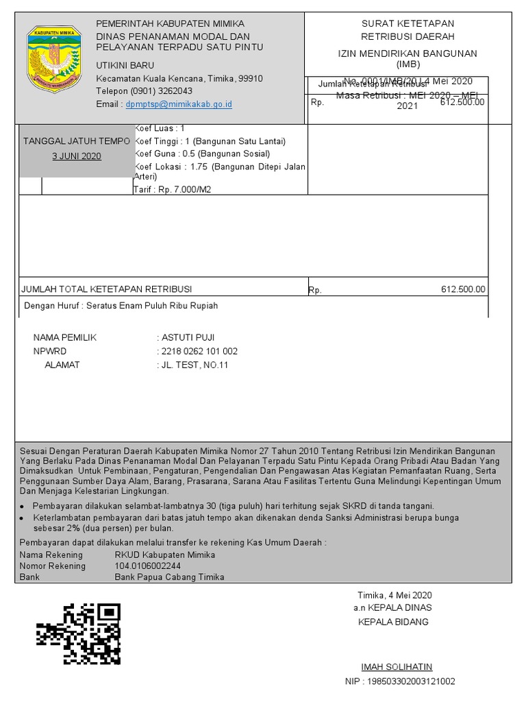 Format SKRD Imb | PDF