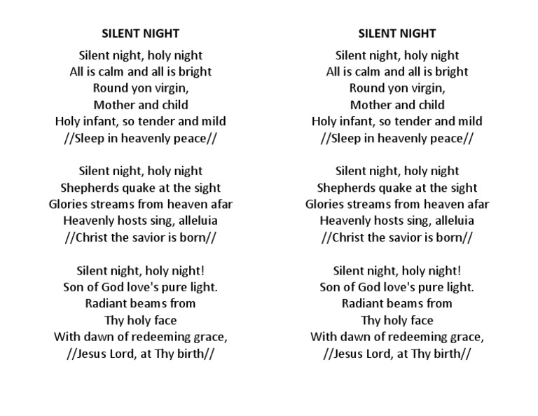 Silent Night Lyrics and Meaning | PDF