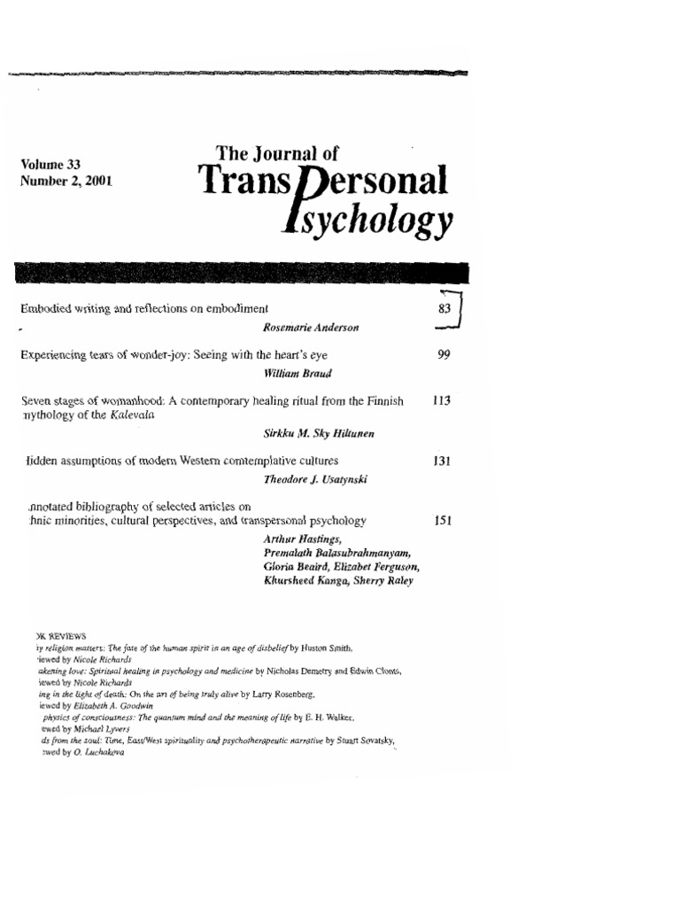 Embodied Writing 2001 | PDF