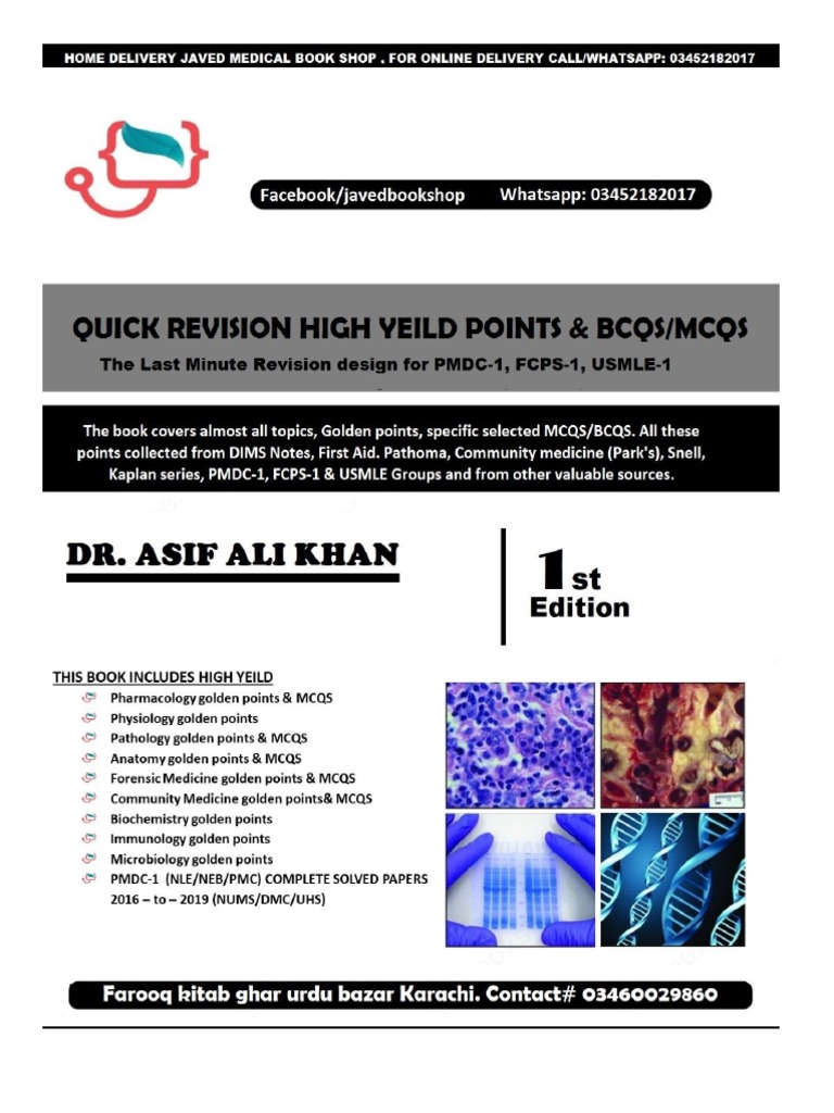 Pharmacology Mcqs Bcqs Points By. DR Asif Ali Khan | PDF | Pathology | Health Care