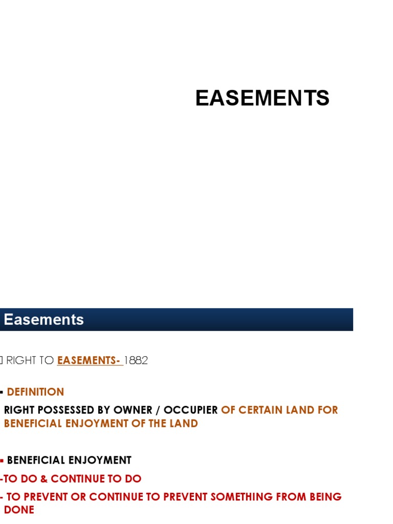 8 - Easement | Download Free PDF | Easement | Property