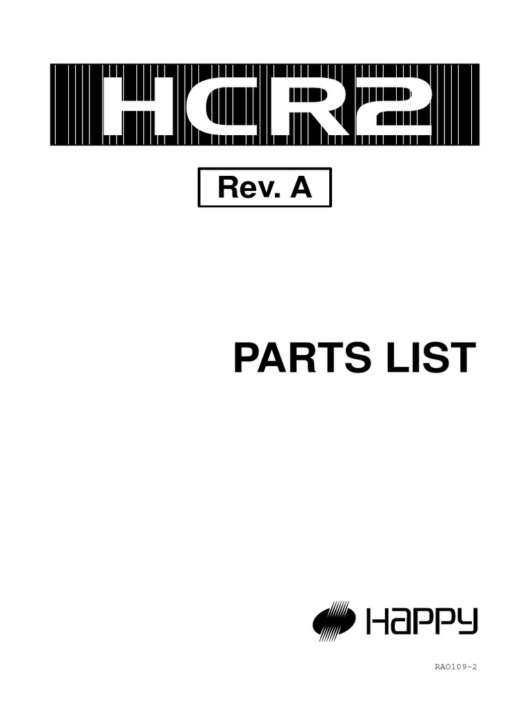 Partes Manual Hcr2 | PDF