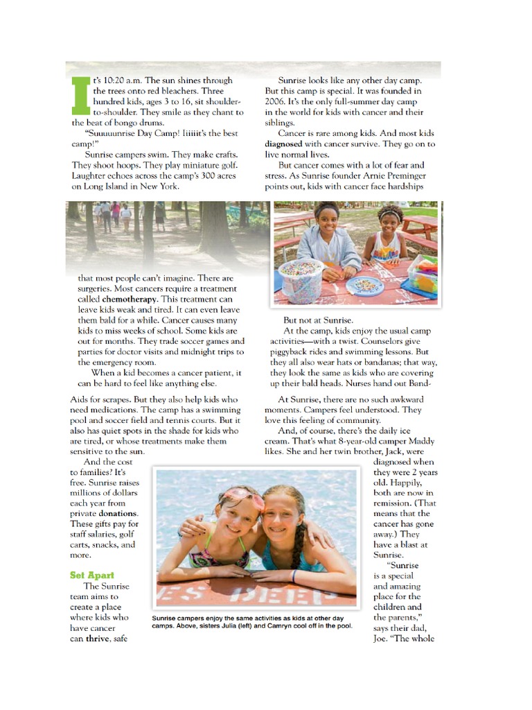 Reading in Class | PDF | Wellness