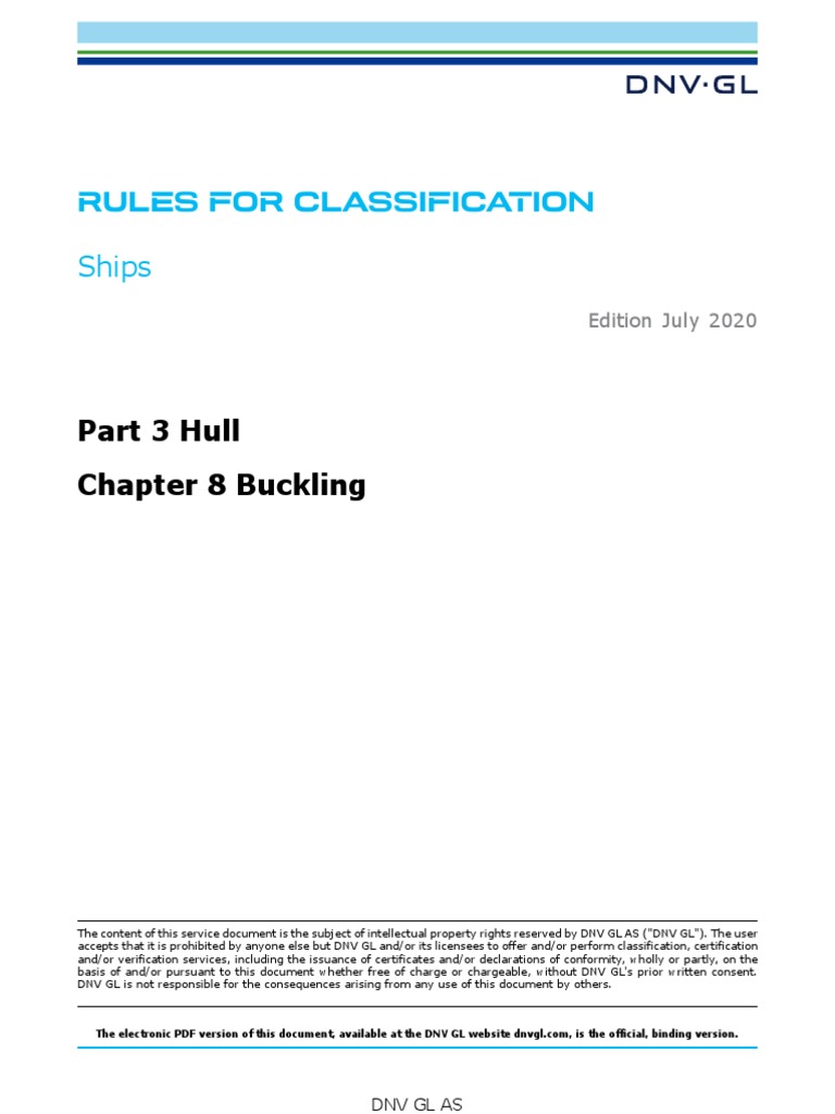 Rules For Classification: Ships | PDF | Buckling | Bending