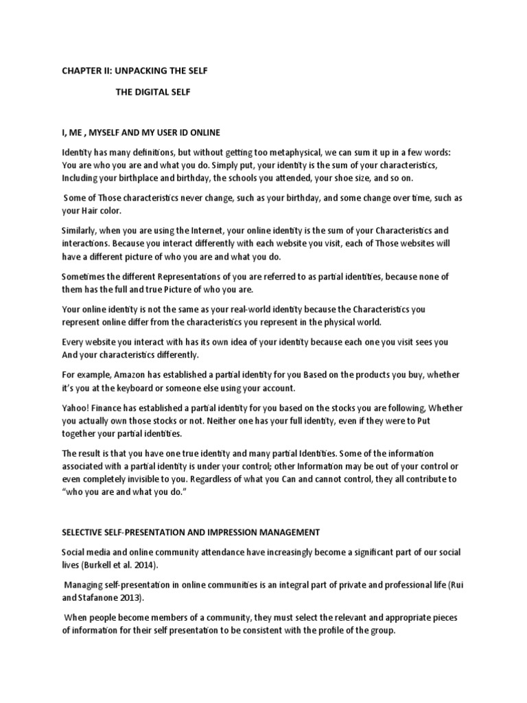 The Digital Self Reporting Uts | PDF | Social Media | Popular Culture ...
