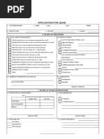 Earned Leave Proforma Application | PDF