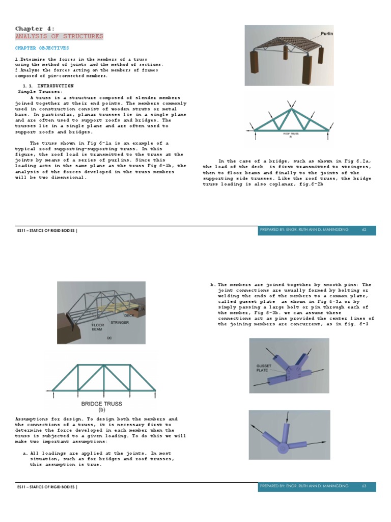 Module 4. Method of Joints | PDF | Truss | Force