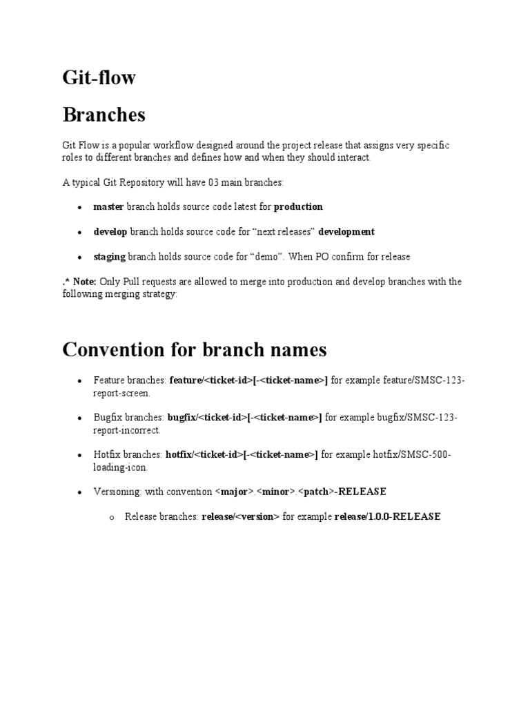 Git Flow | PDF | Systems Engineering | Technology Development