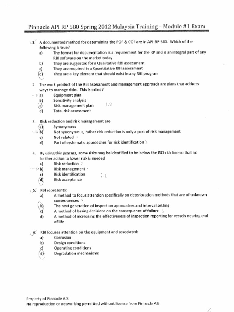 API 580 Question Module 1 | PDF