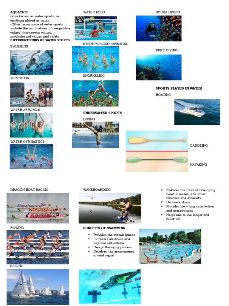 Aquatics Pe | PDF | Swimming | Scuba Diving