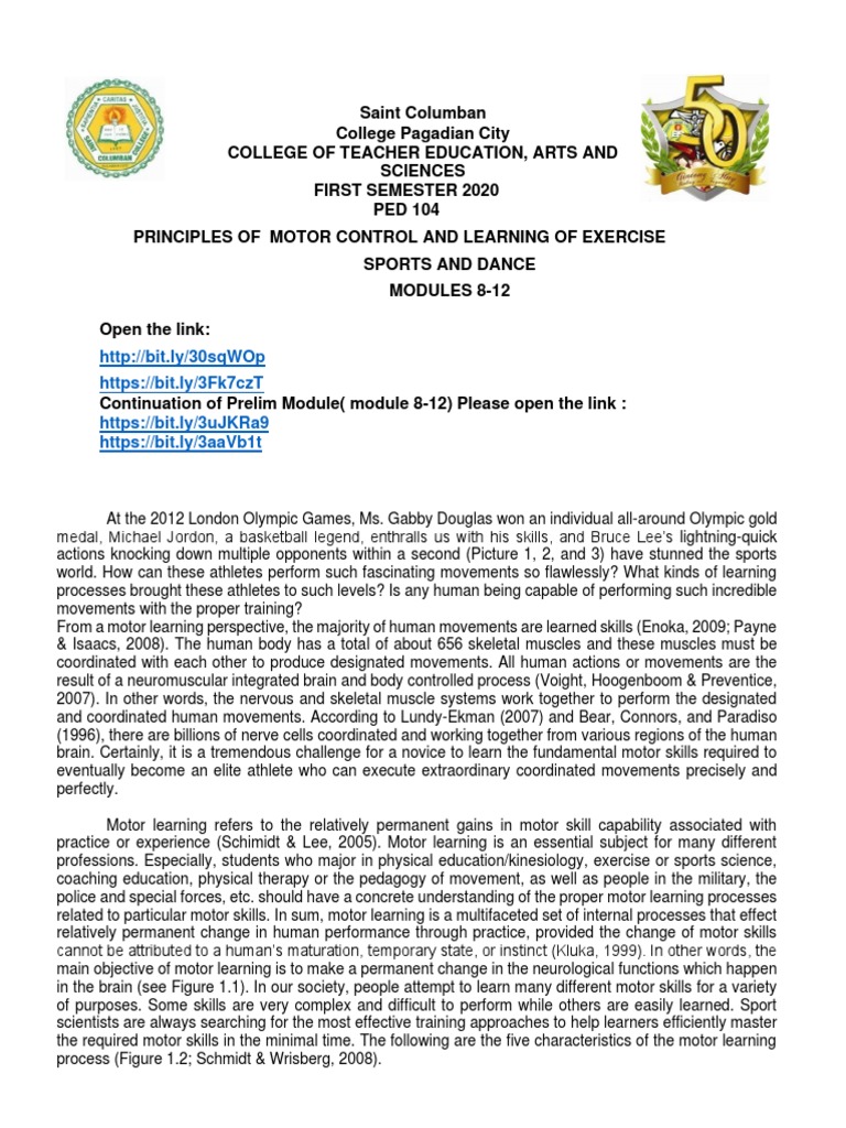 Midterm Module Principles | PDF | Learning | Motor Control