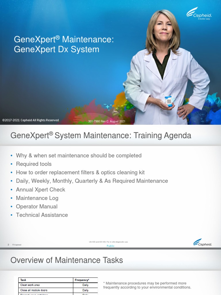 Genexpert Maintenance: Genexpert DX System: ©2017-2021 Cepheid All ...