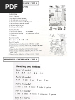 Starters 4 Test 1 Answer Key | PDF