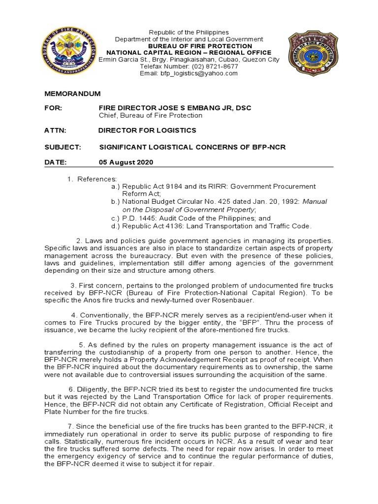 Significant Logistical Concern | PDF | Logistics | Policy