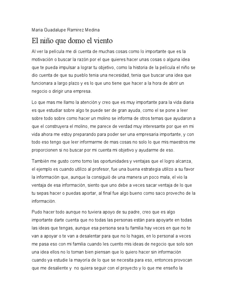 El Niño Que Domo El Viento | PDF